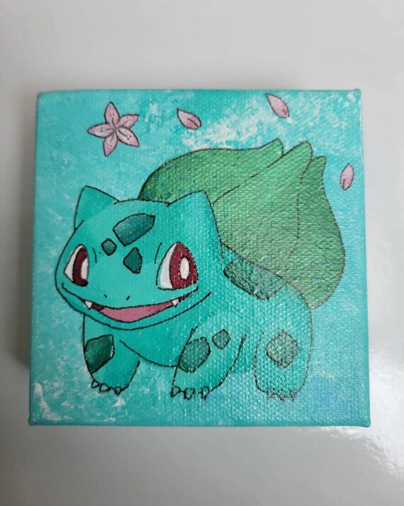 Bulbasaur Acrylic Tiny Canvas - Etsy