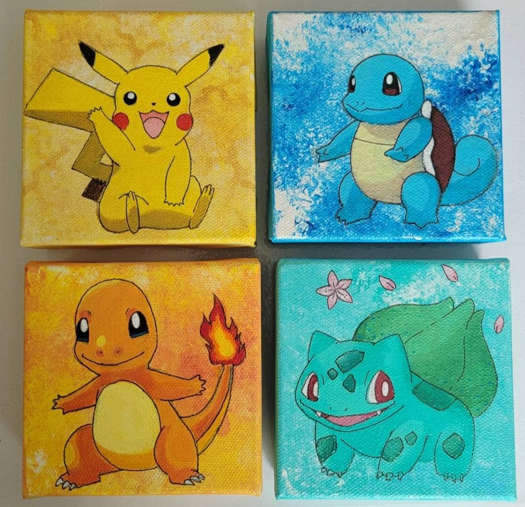 Bulbasaur Acrylic Tiny Canvas - Etsy