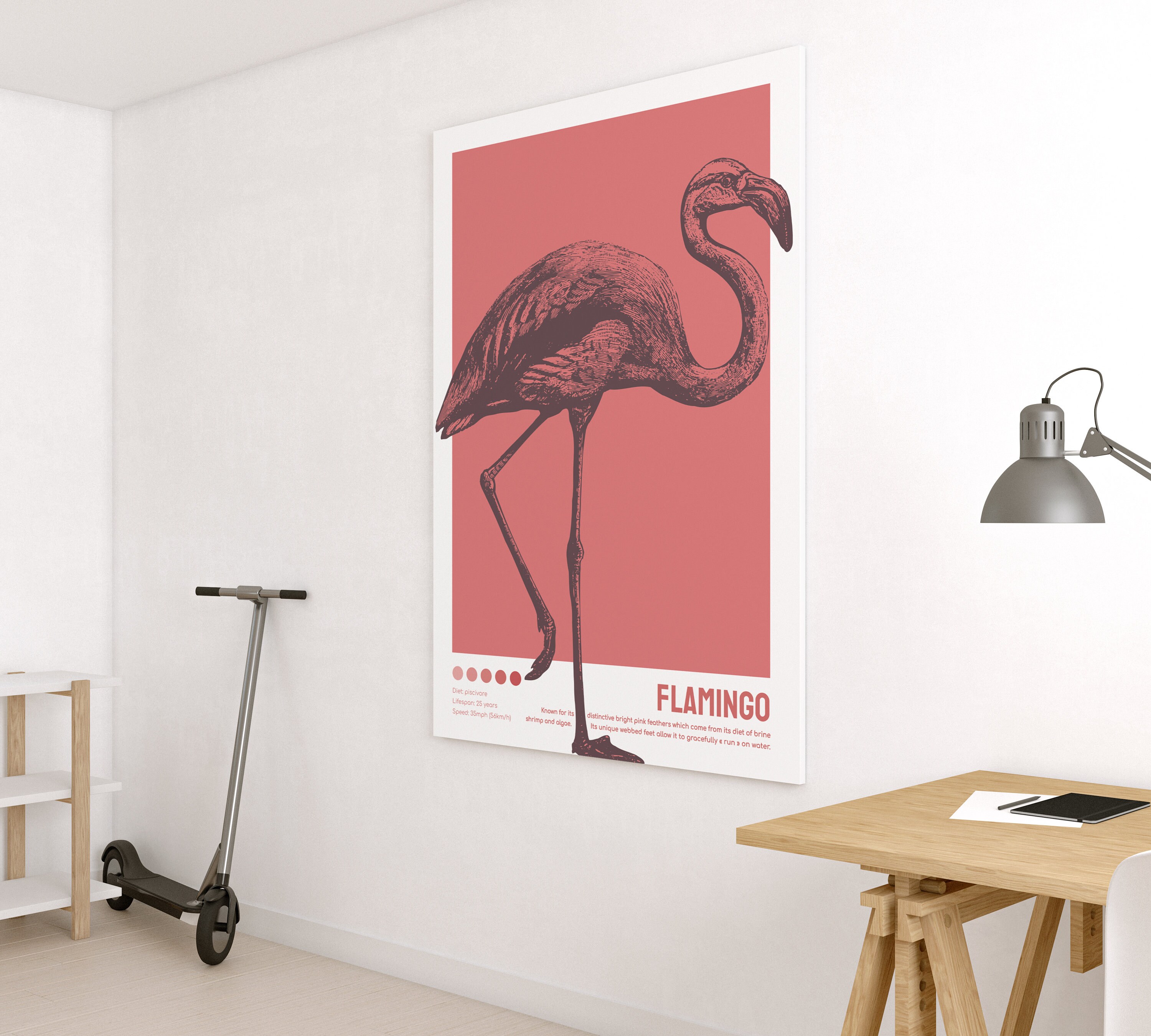 Flamingo Decor, Lesser Flamingo Print, Pink Nursery Printable, Safari ...