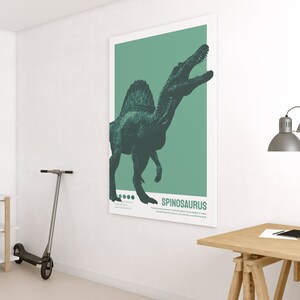 Spinosaurus Print, Dinosaur Wall Art, Dino Printable, Bauhaus Print ...