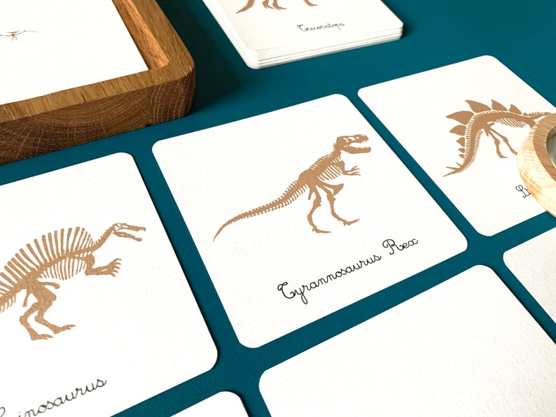 Dinosaur Skeleton Magnifying Activity Fossil Montessori - Etsy