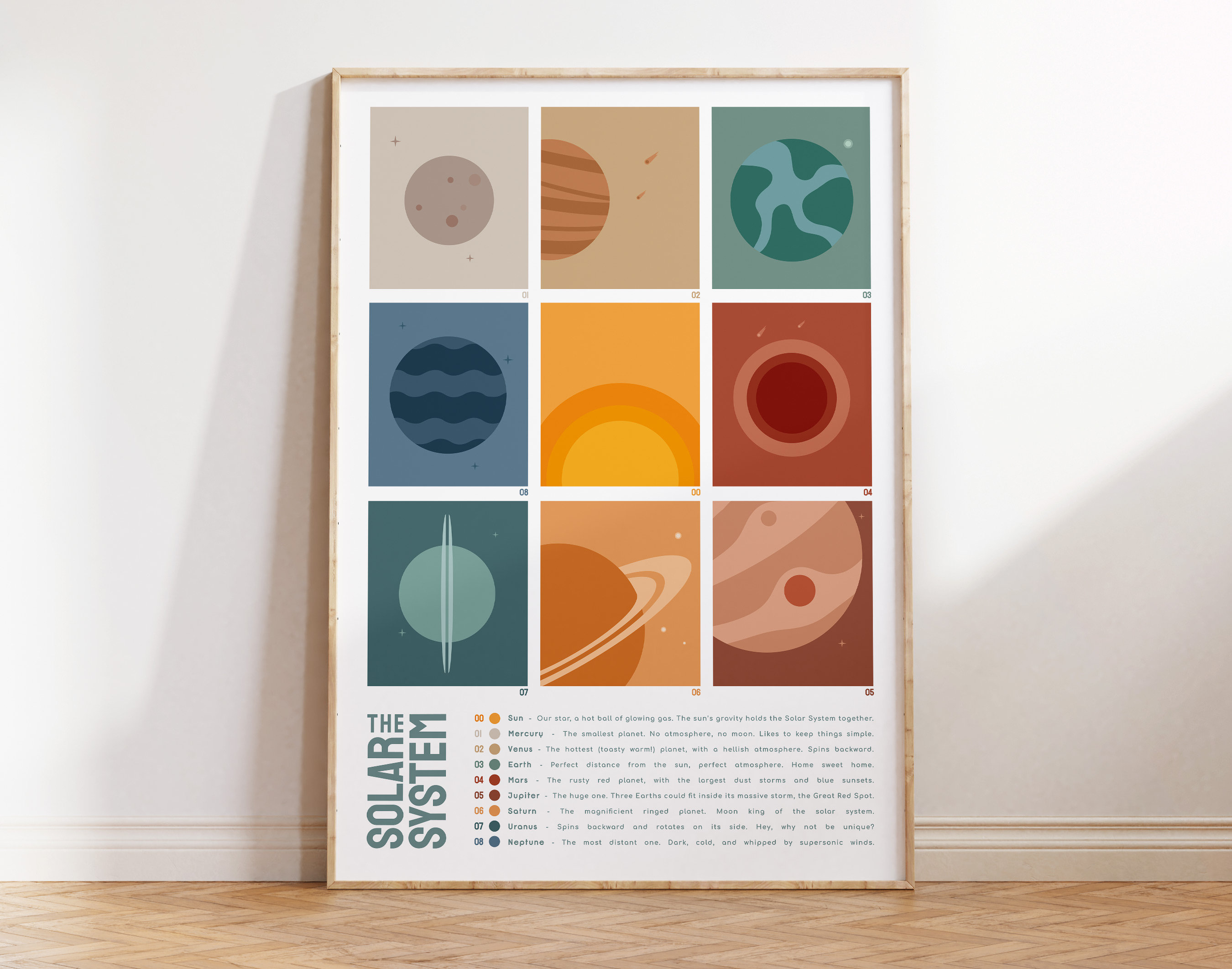 Solar System Text Graphics