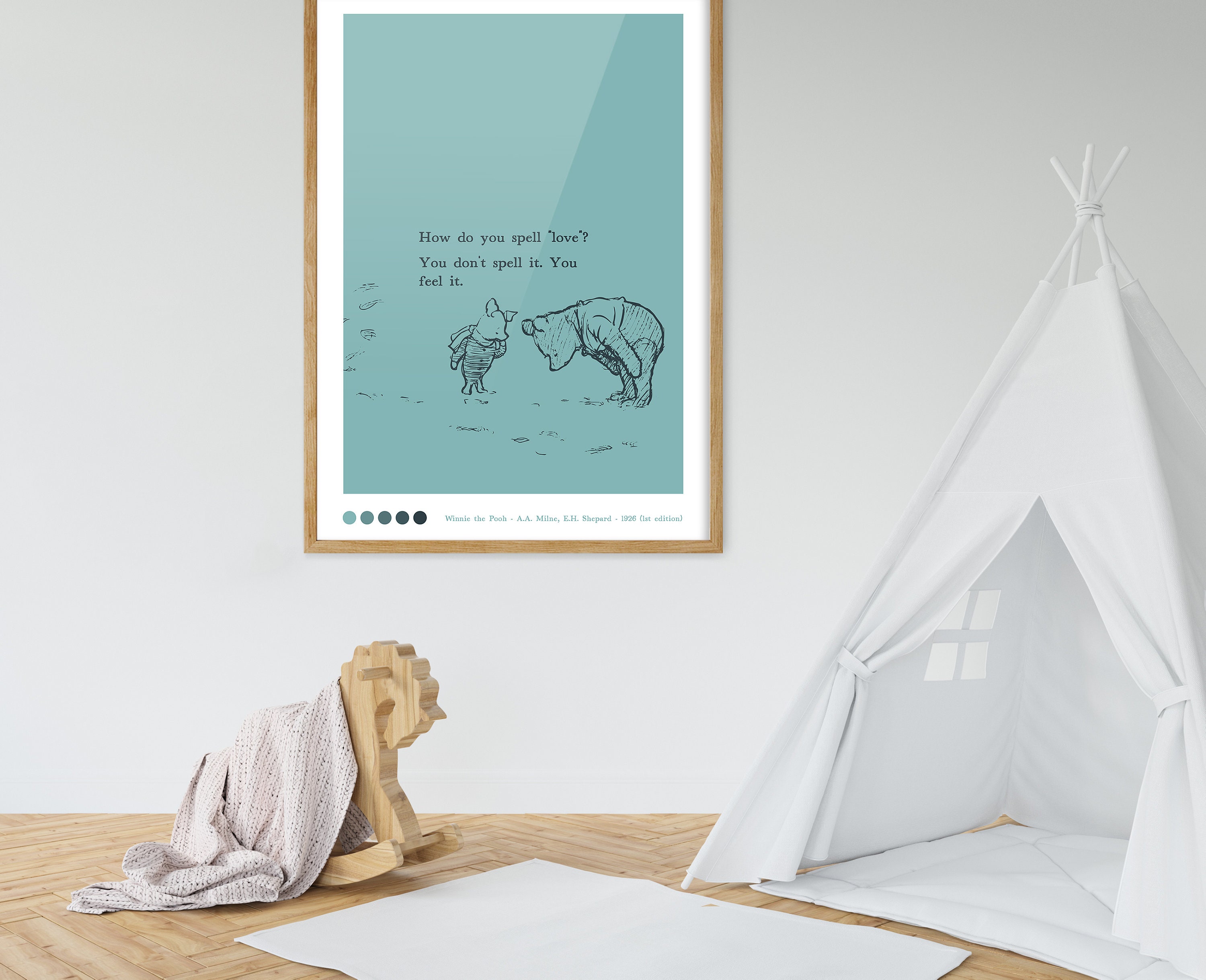 Winnie the Pooh Quote Print How Do You Spell Love Winnie the - Etsy