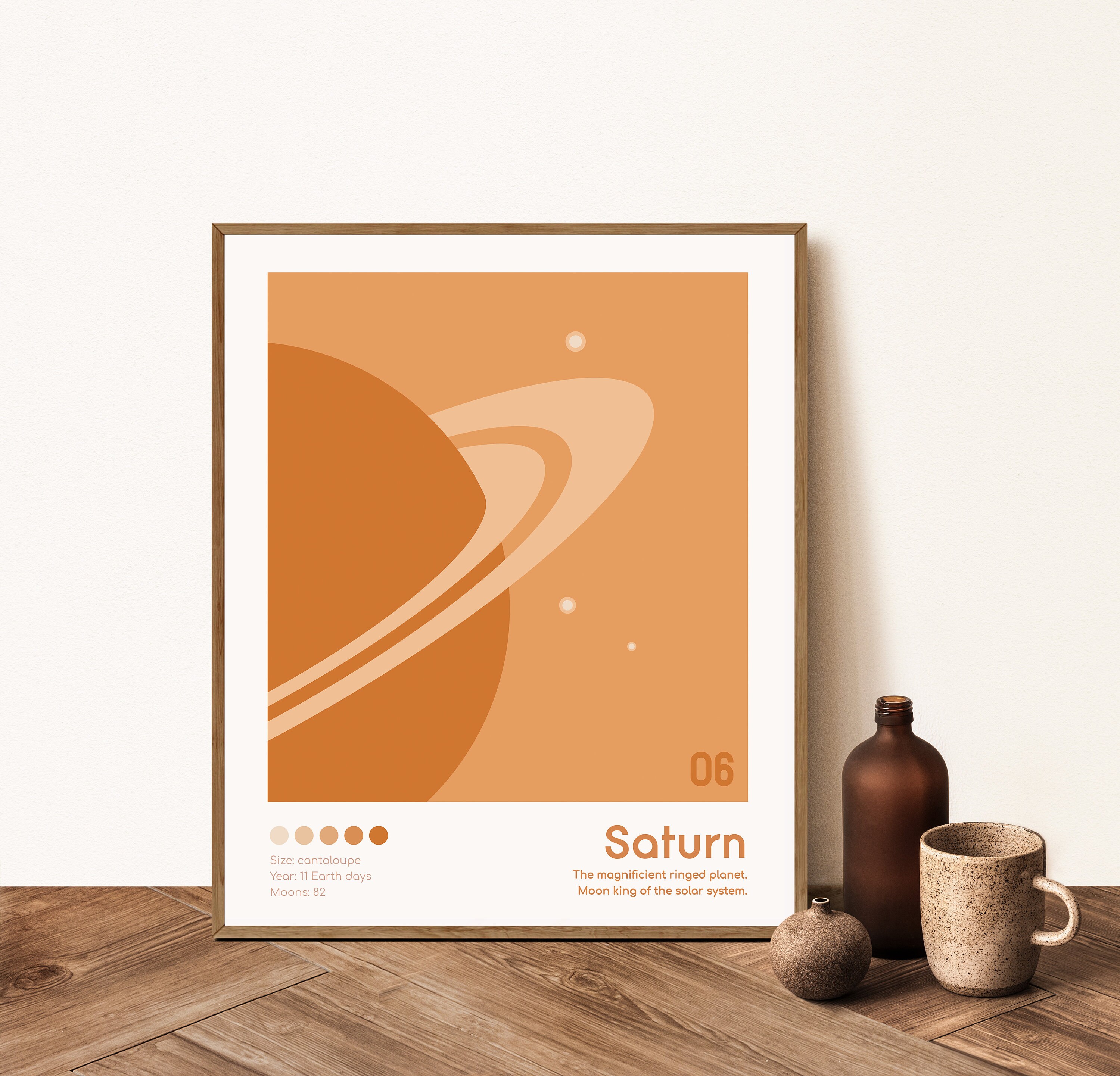 Saturn Print Planets Printable Bauhaus Digital Download - Etsy