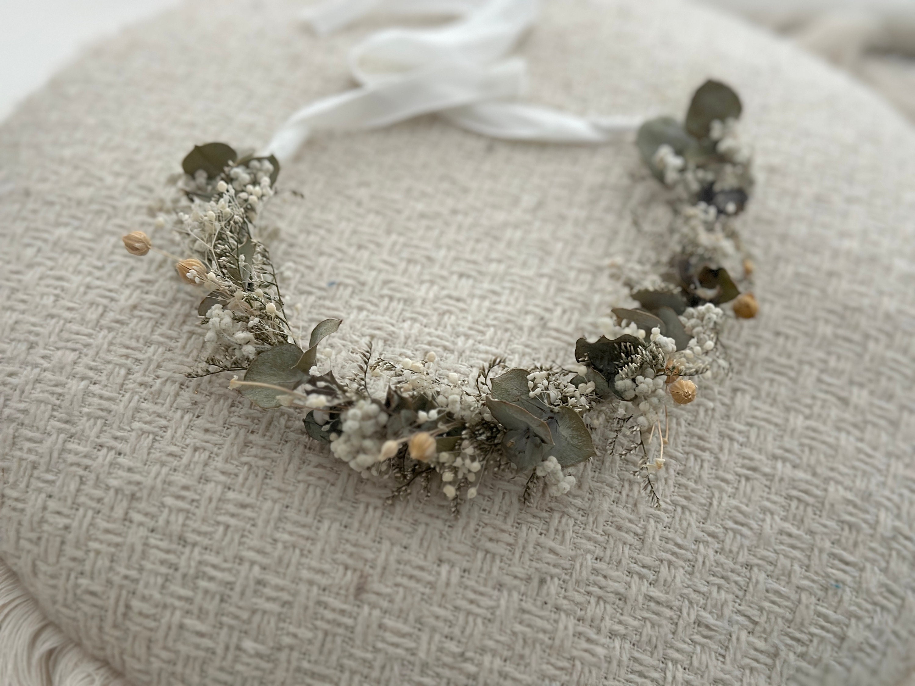 Wildflower Natural Dried and Preserved Boho Nature Flower Crown, Baby ...