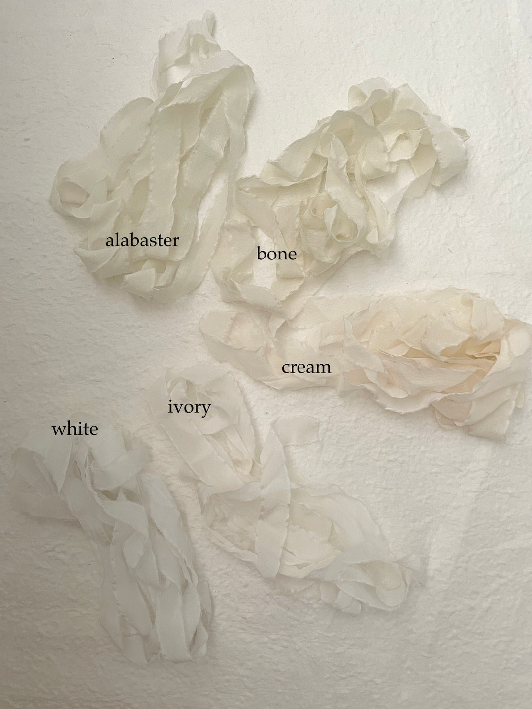 Hand Torn 100% Pure Silk Ribbon for Wedding Events | High End Frayed ...