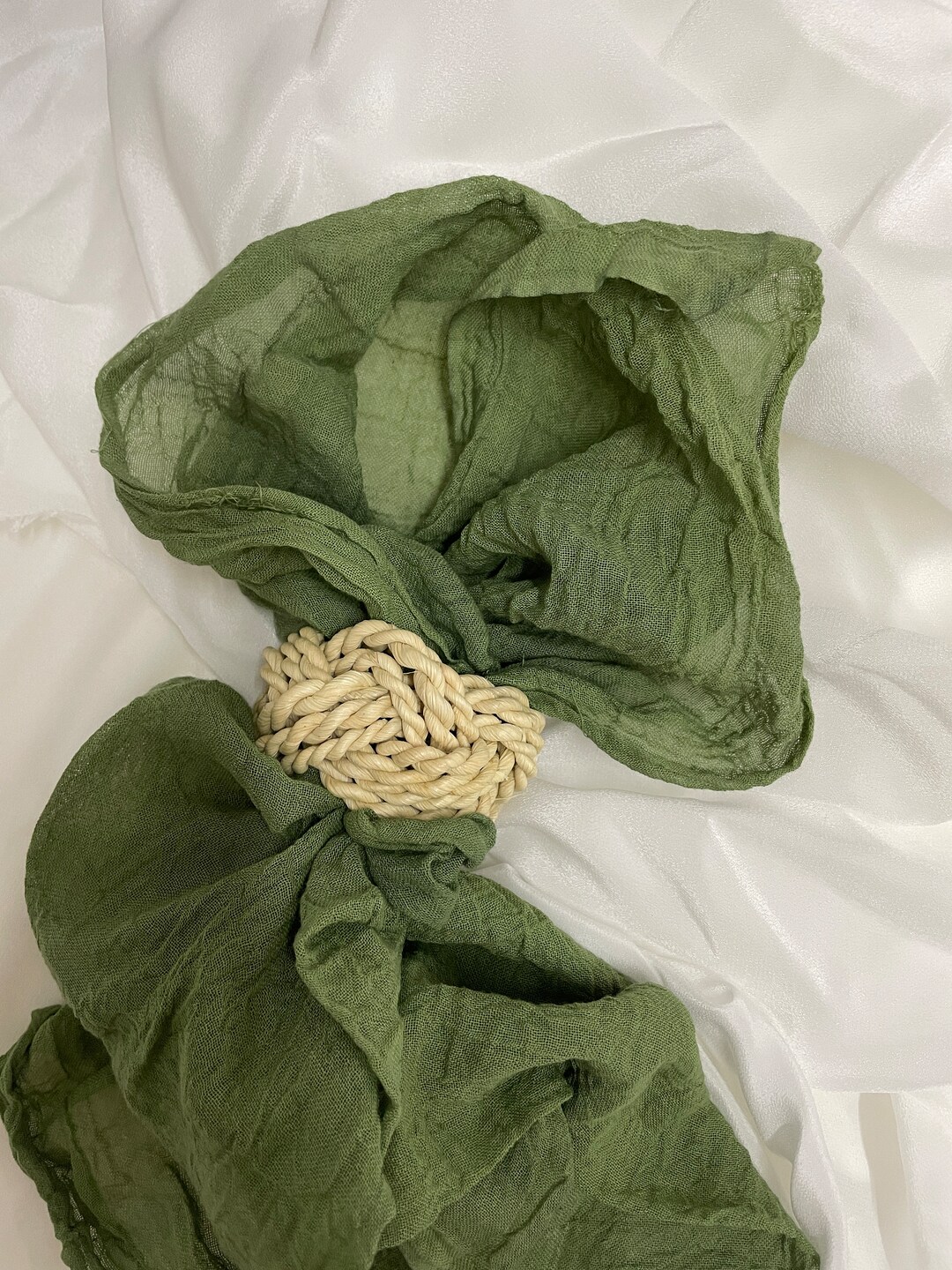 Straw Knot Napkin Rings, Boho Wedding Napkin Ring, Love Knot Napkin ...