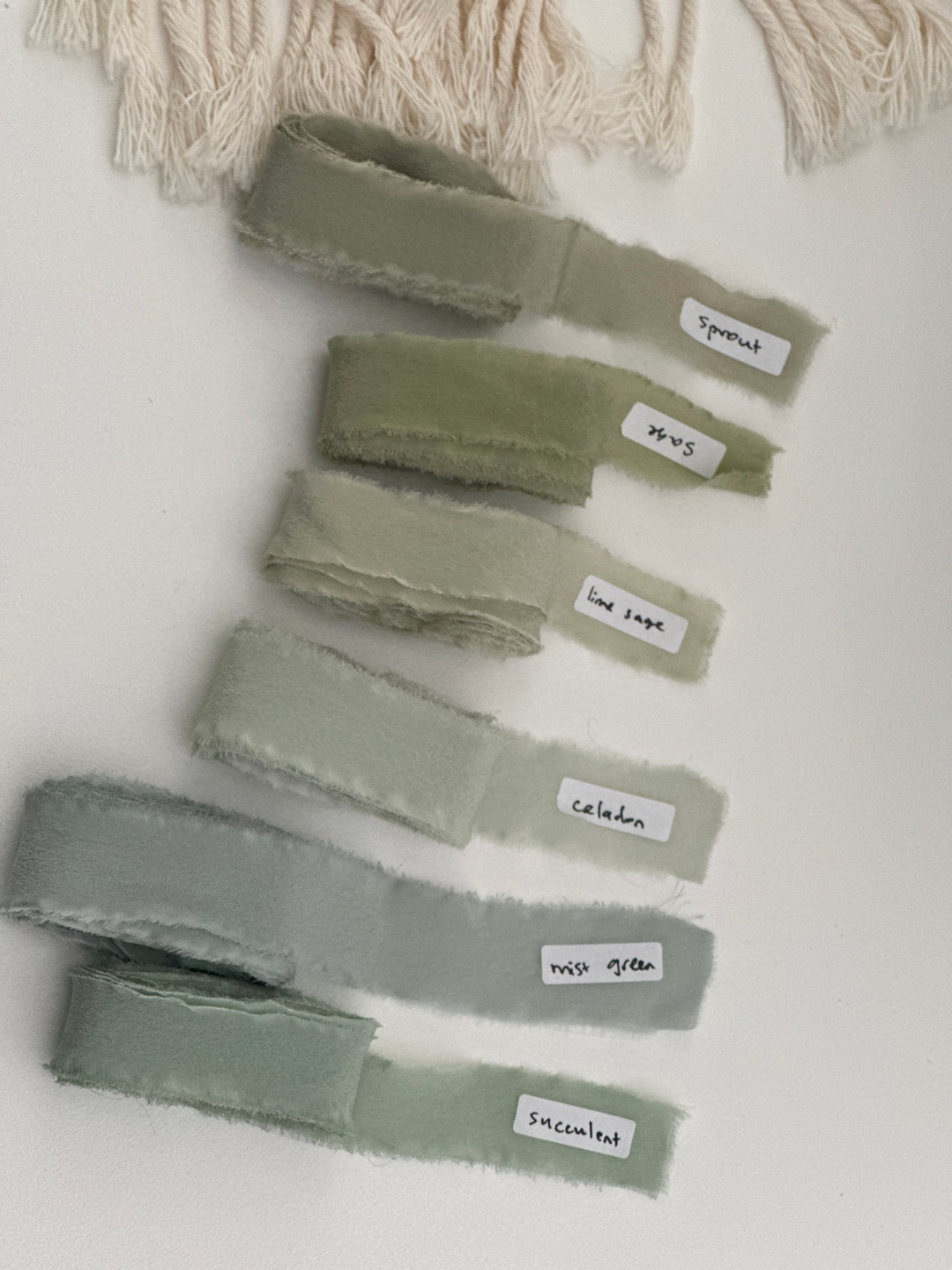 Hand Torn 100% Pure Silk Ribbon for Wedding Events | High End Frayed ...