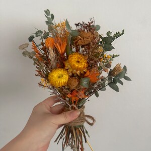 Mini Dried Flower Posy Bouquet | Natural Arrangement | Dried Flower ...