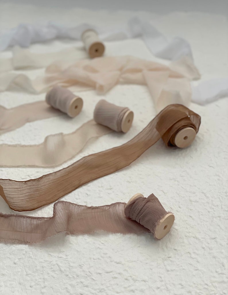 Hand Torn Chiffon Silk Ribbon for Wedding Events High End - Etsy