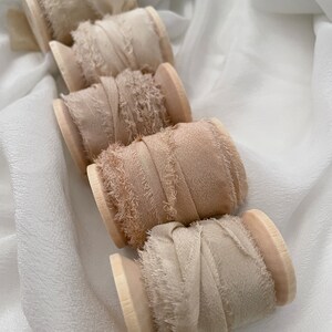 Hand Torn 100% Pure Silk Ribbon for Wedding Events | High End Frayed ...