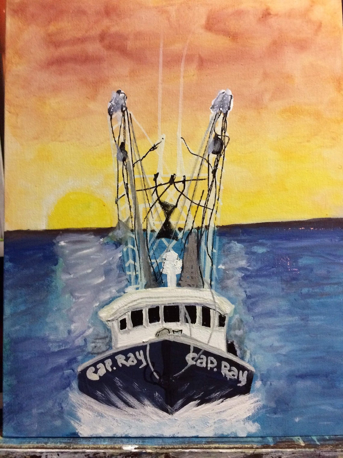Custom Shrimp Boat Portraits Made From Photos - Etsy