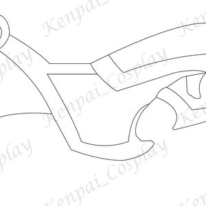 Caitlyn Inspired Gun Outline and Pattern - Etsy