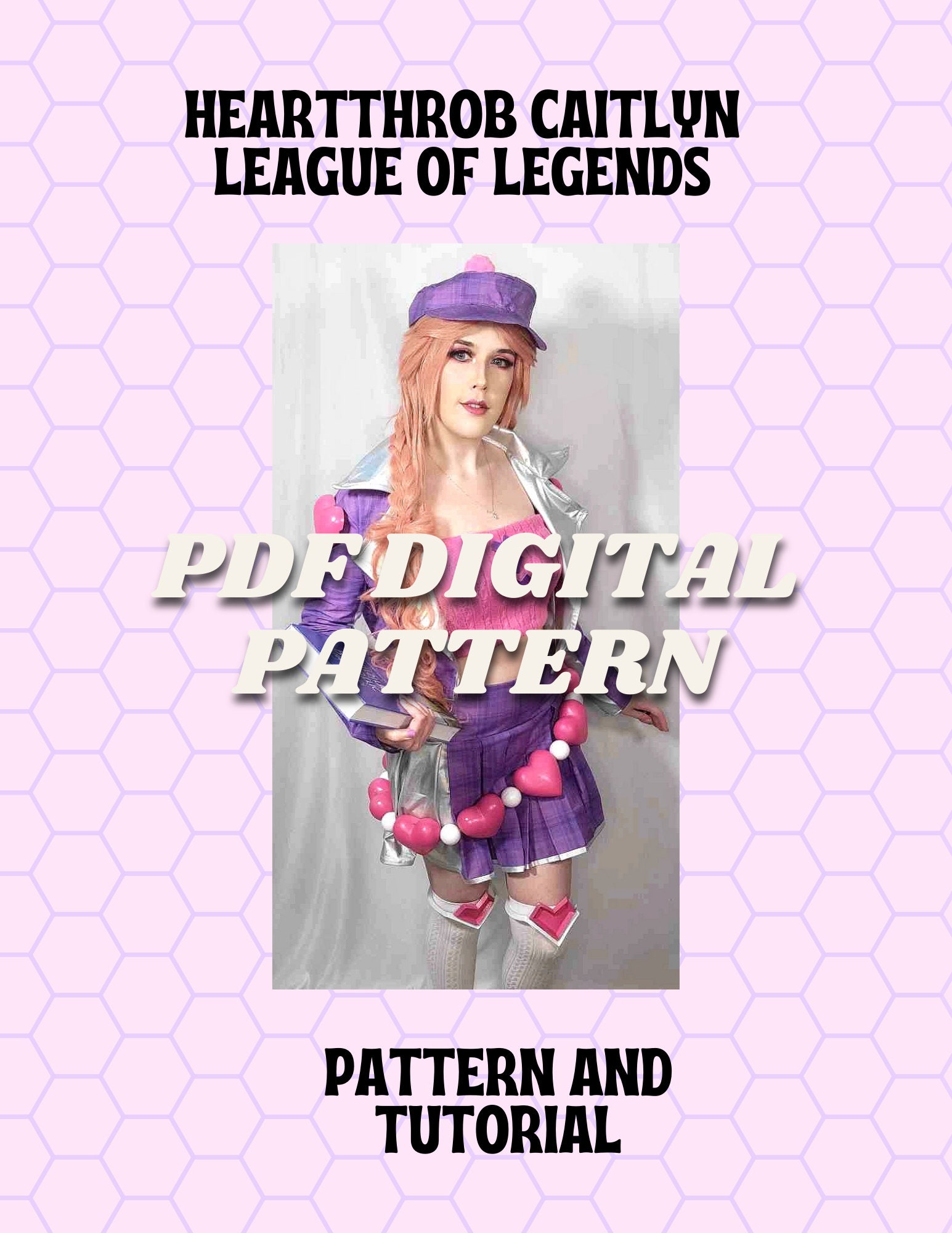 Heartthrob Caitlyn Lol Inspired PATTERN and Tutorial - Etsy