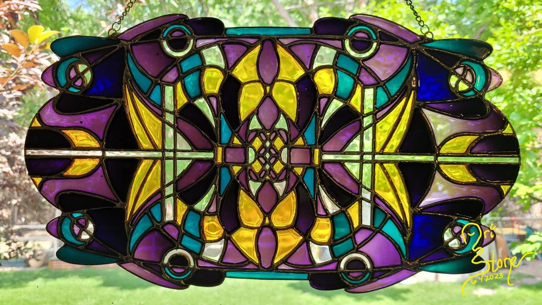 FAUX - 251pc - Precut Stained Glass Kit for Adults - Skill 3 - Elegance ...