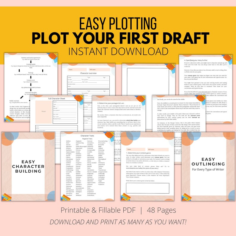 Easy Plotting Novel Workbook Outlining Your Book Character Development ... Easy Plotting Novel Workbook Outlining Your Book Character Development ...