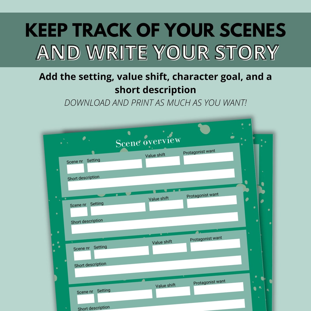 Chapter or Scene Summary List | Book Outline Overview | Novel Planning ...