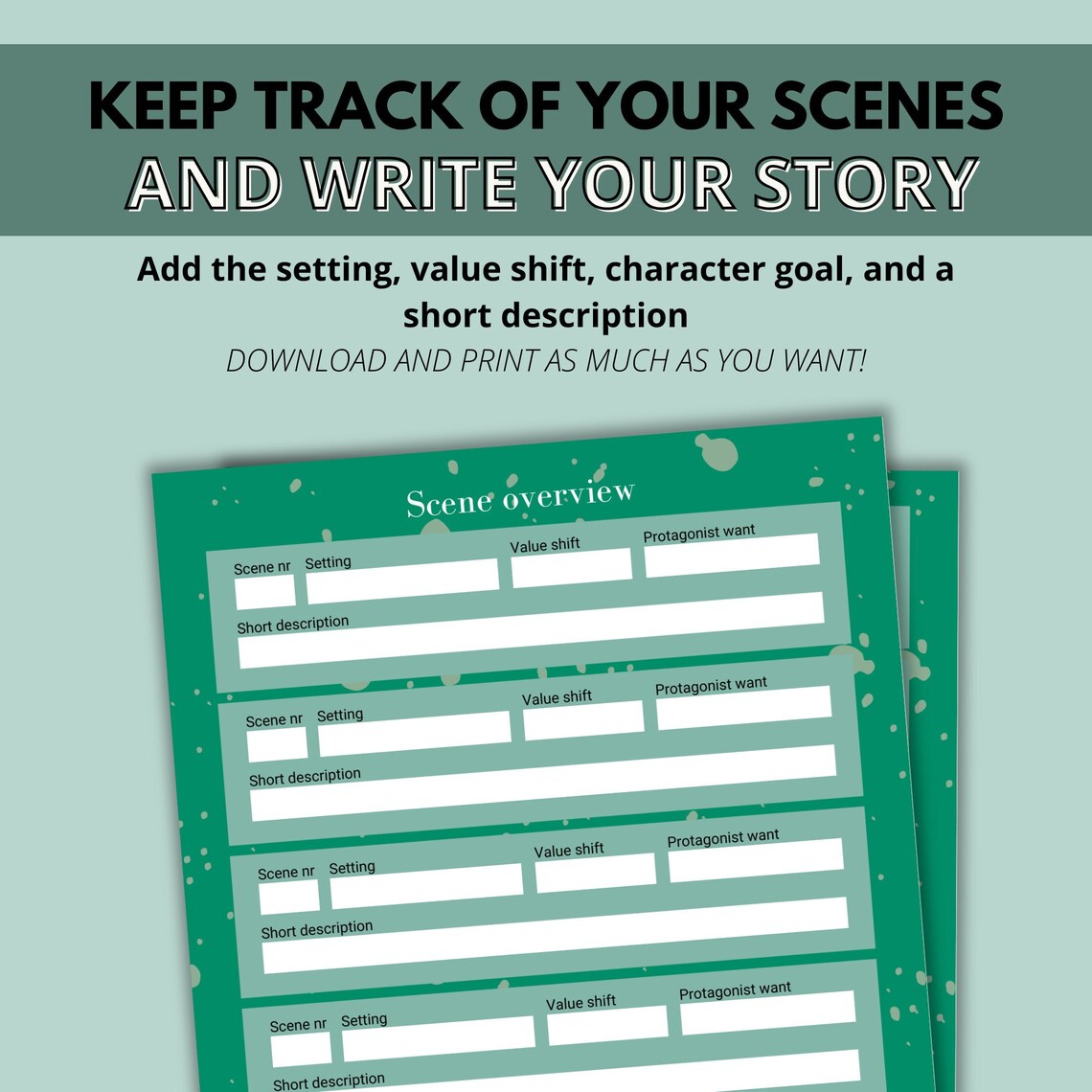 Chapter or Scene Summary List | Book Outline Overview | Novel Planning ...