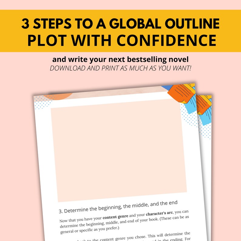 Book Outlining Workbook Printable | Novel Plotting Guide for Writers ...