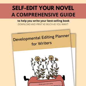 Developmental Editing Planner for Writers | Self-editing Checklist ...
