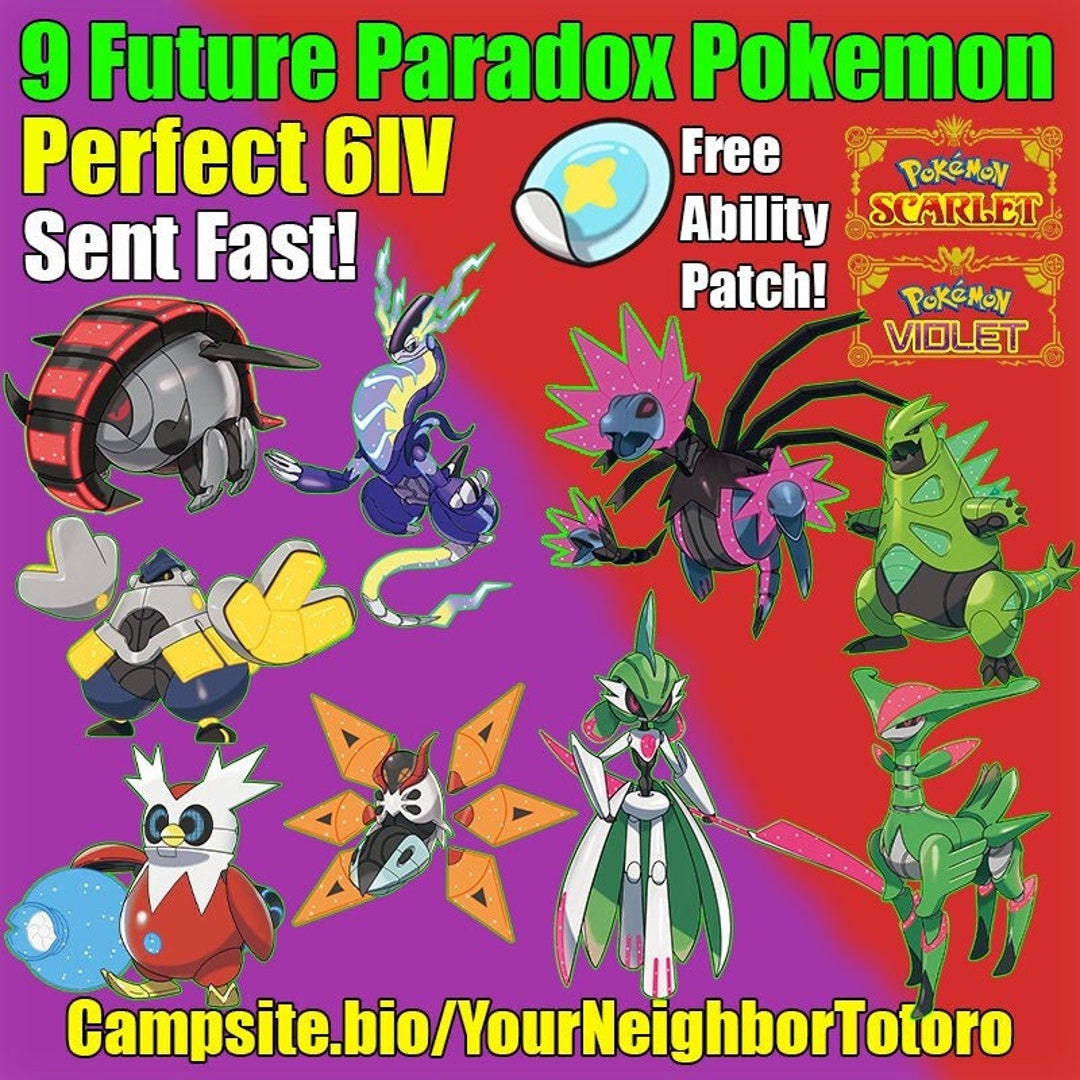 9 Future Paradox Pokemon - Shiny / Normal - Pokemon Scarlet and Violet - Custom Pokemon ...