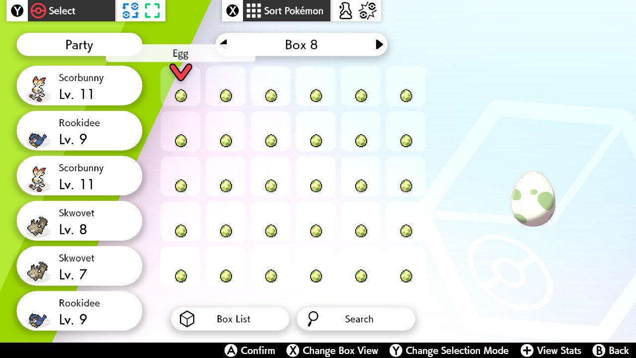 24 Random Shiny Eggs Pokemon Sword and Shield Custom - Etsy