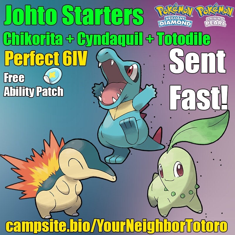 Pokemon Diamond And Pearl Starters