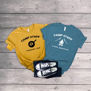 Personalized Camp Staff Shirts, Custom Summer Group Shirts, Camping ...