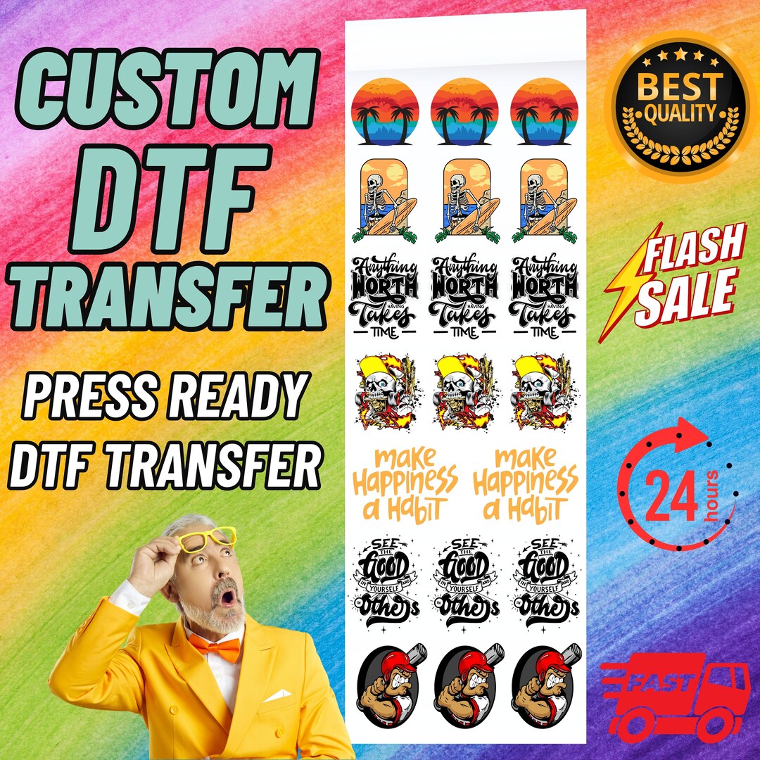 DTF Gang Sheet Transfer, Custom DTF Print, Wholesale Dtf Print, Custom Logo Sheet, DTF Print ...