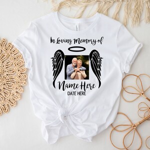 Personalized Memorial Shirt, Custom Funeral Shirt, Rest in Peace Shirt ...