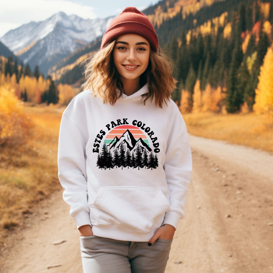Estes Park Hoodie, National Park Sweatshirt, Retro Mountain Hoodie ...