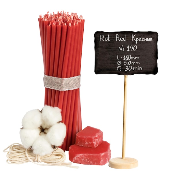 Red Beeswax Candles - Etsy