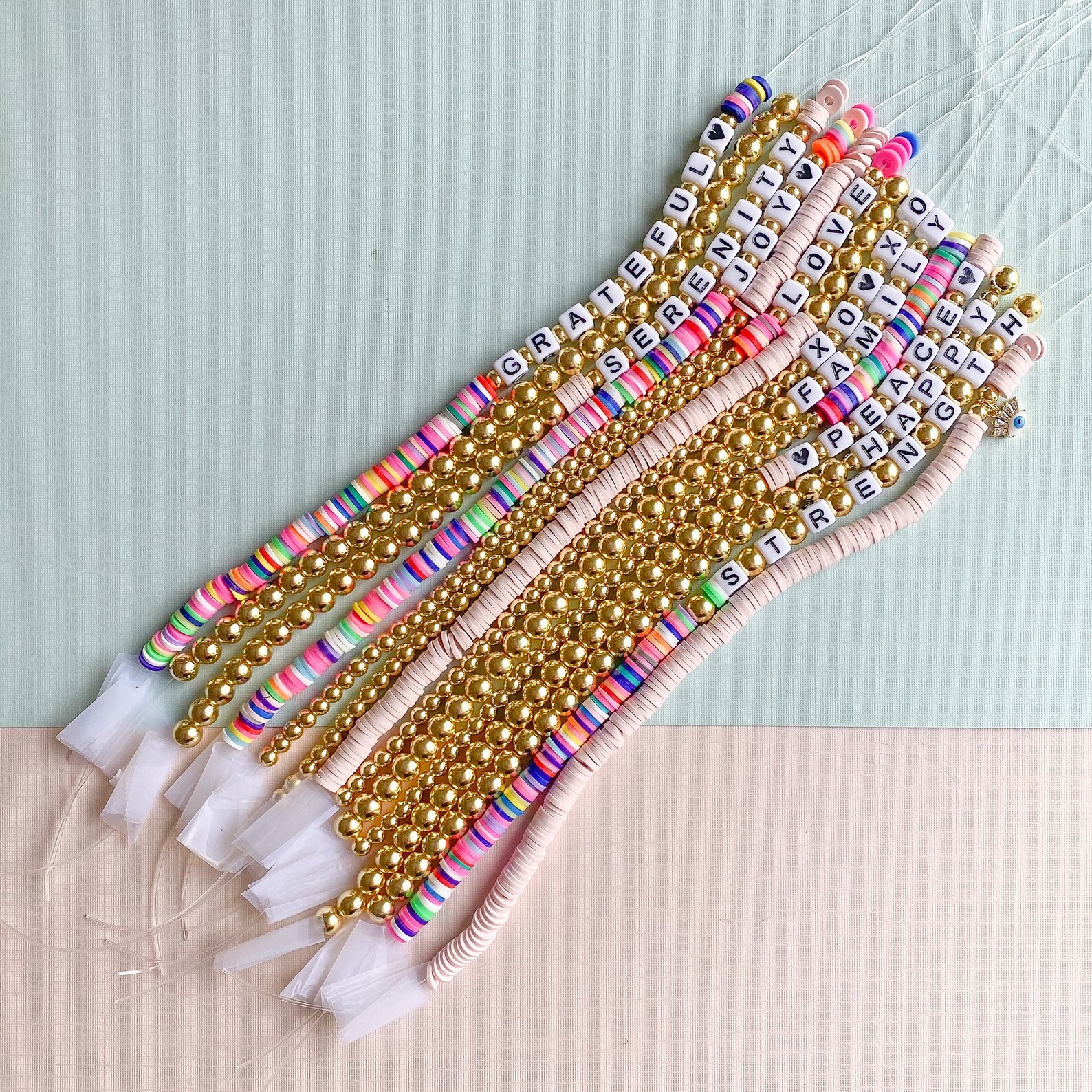 The Love Celebration DIY Stretchy Bracelet Jewelry Making Bead Kit for Adults Gift for Beginners ...