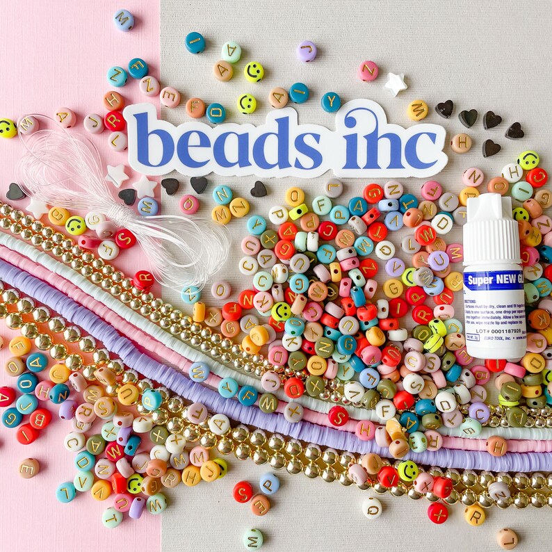 The Happiness DIY Stretchy Bracelet Rainbow Jewelry Making Bead Kit for ...