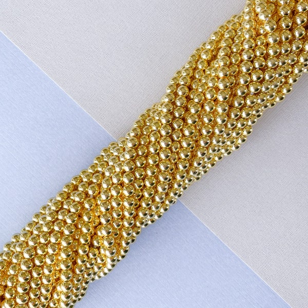 Small Gold Beads - Etsy