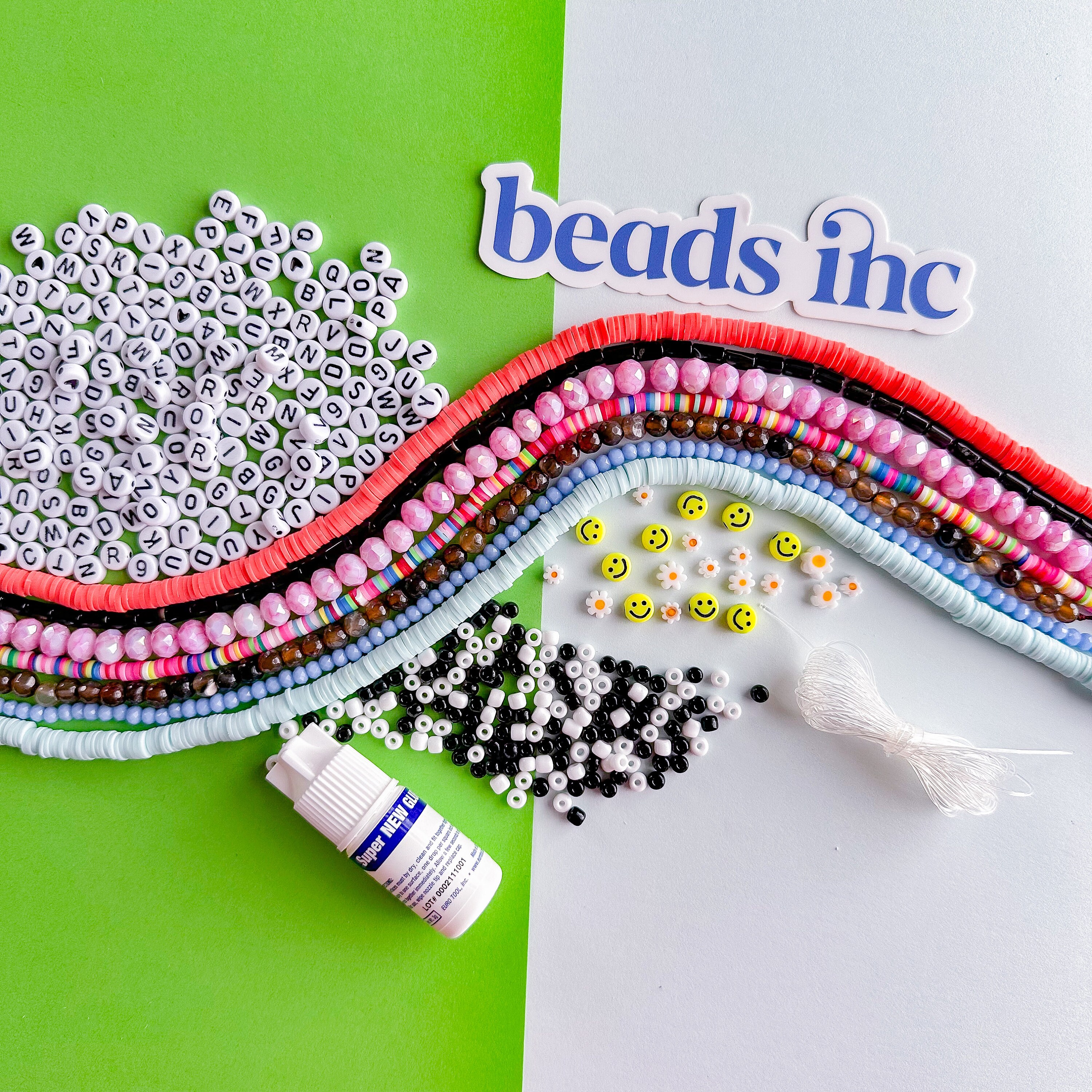The Flower Power DIY Stretchy Bracelet Jewelry Making Bead Kit for ...