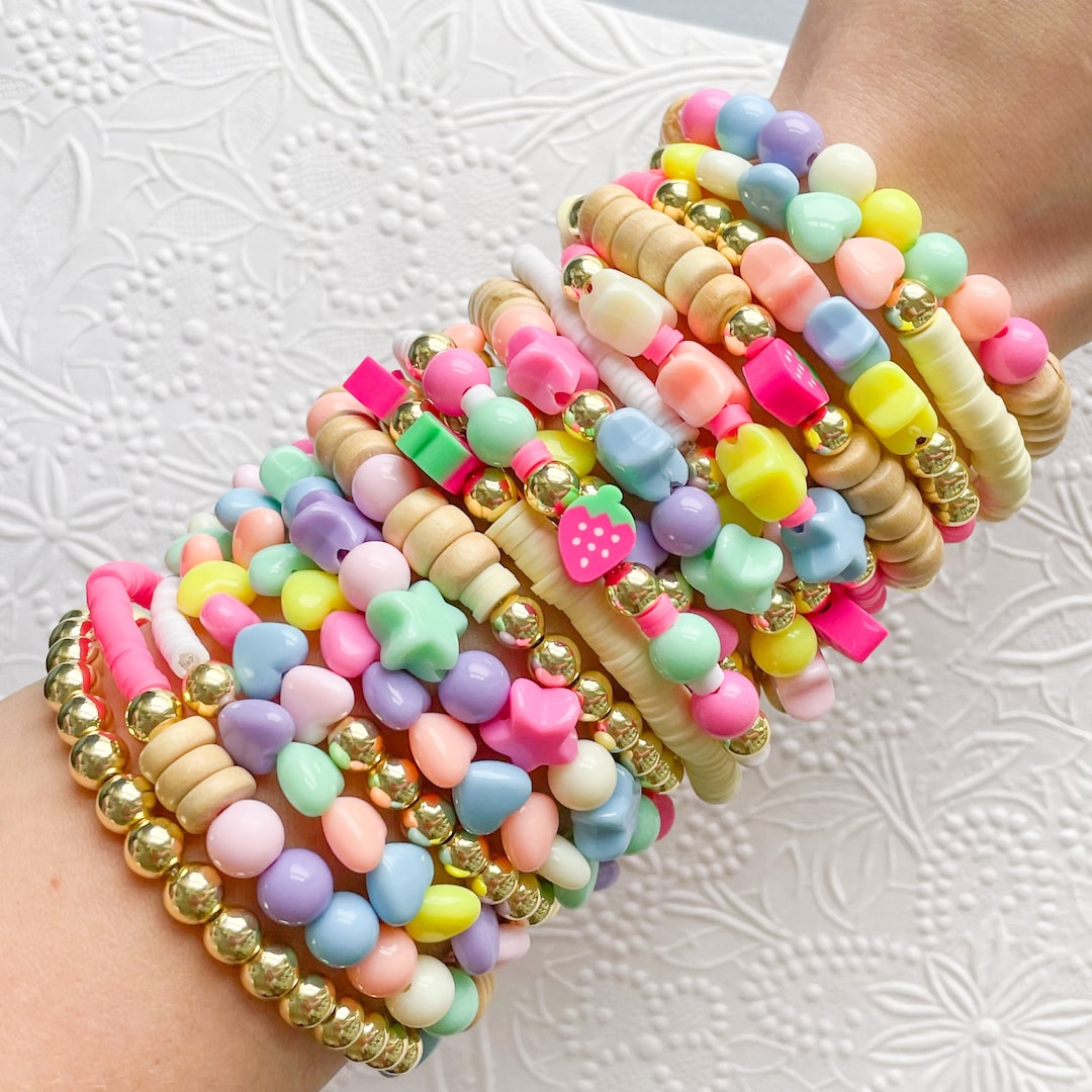 The Sugar Shack DIY Stretchy Bracelet Jewelry Making Bead Kit for ...