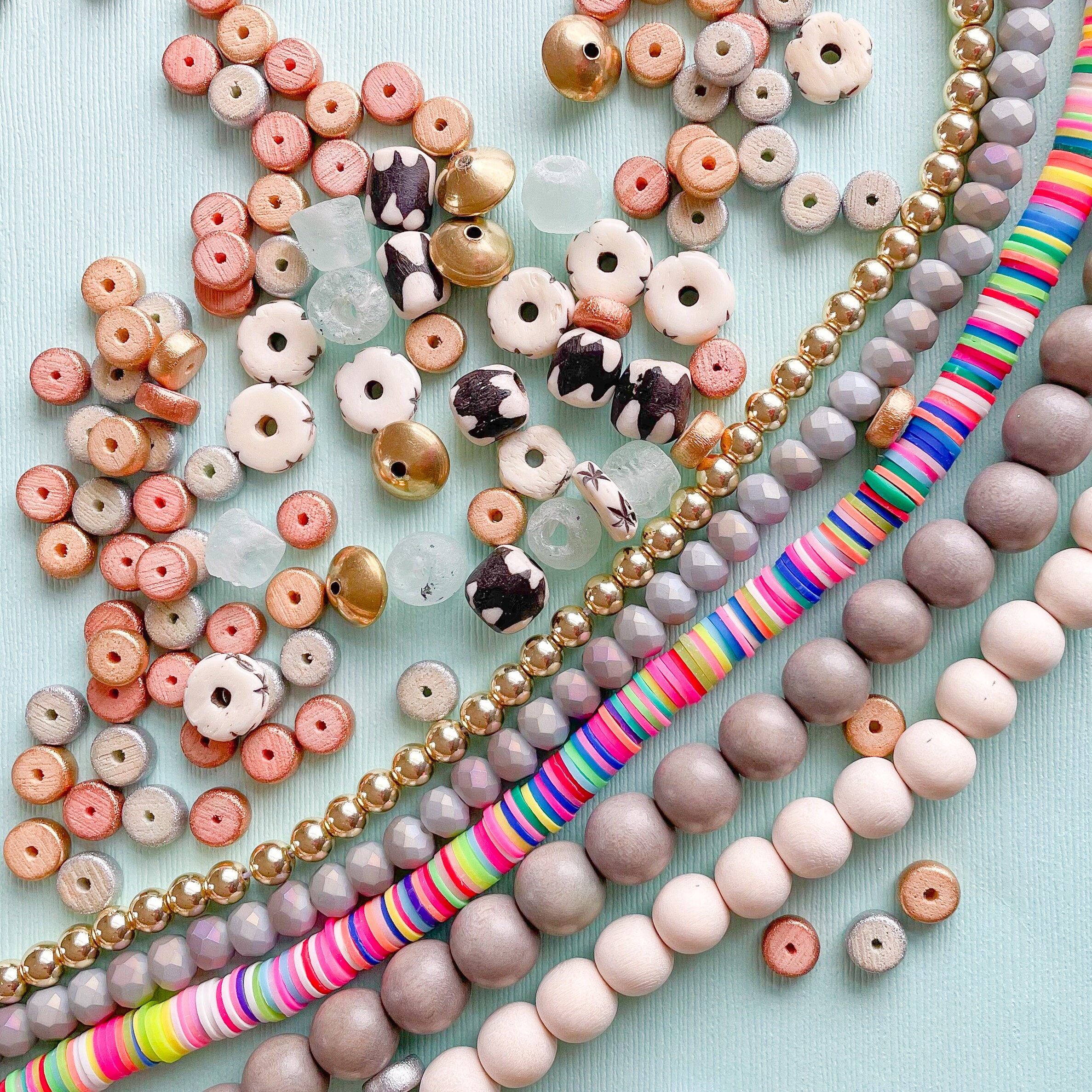 The Rainy Day DIY Stretchy Bracelet Jewelry Making Bead Kit for Adults Gift for Beginners Beads ...