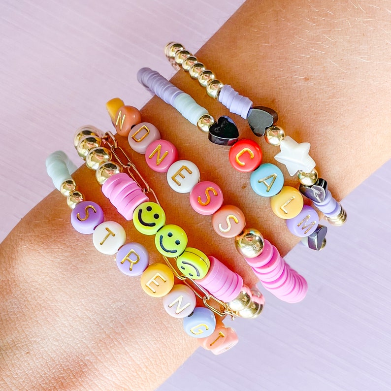 The Happiness DIY Stretchy Bracelet Rainbow Jewelry Making Bead Kit for ...