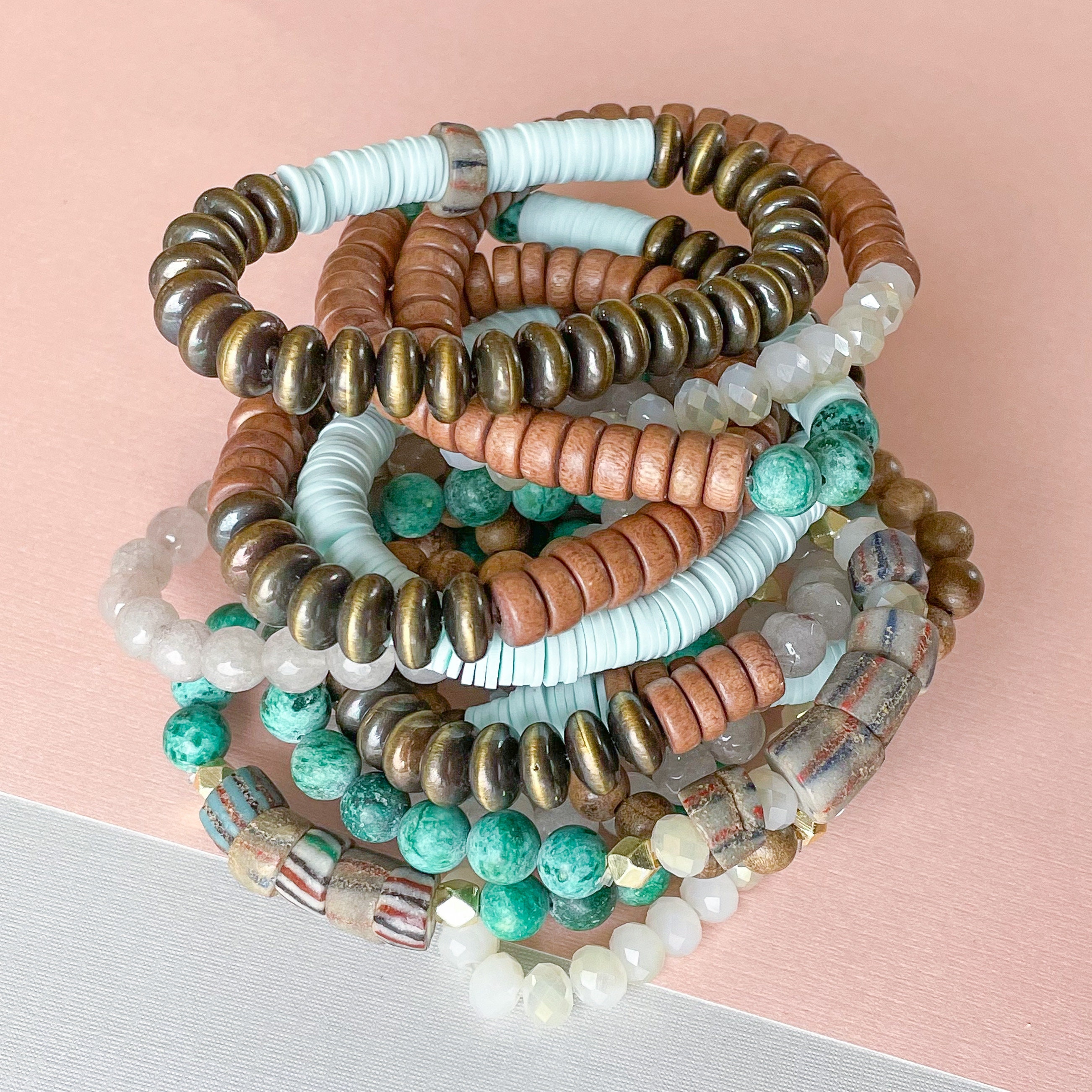 The Marina DIY Stretchy Bracelet Jewelry Making Bead Kit for Adults - Etsy