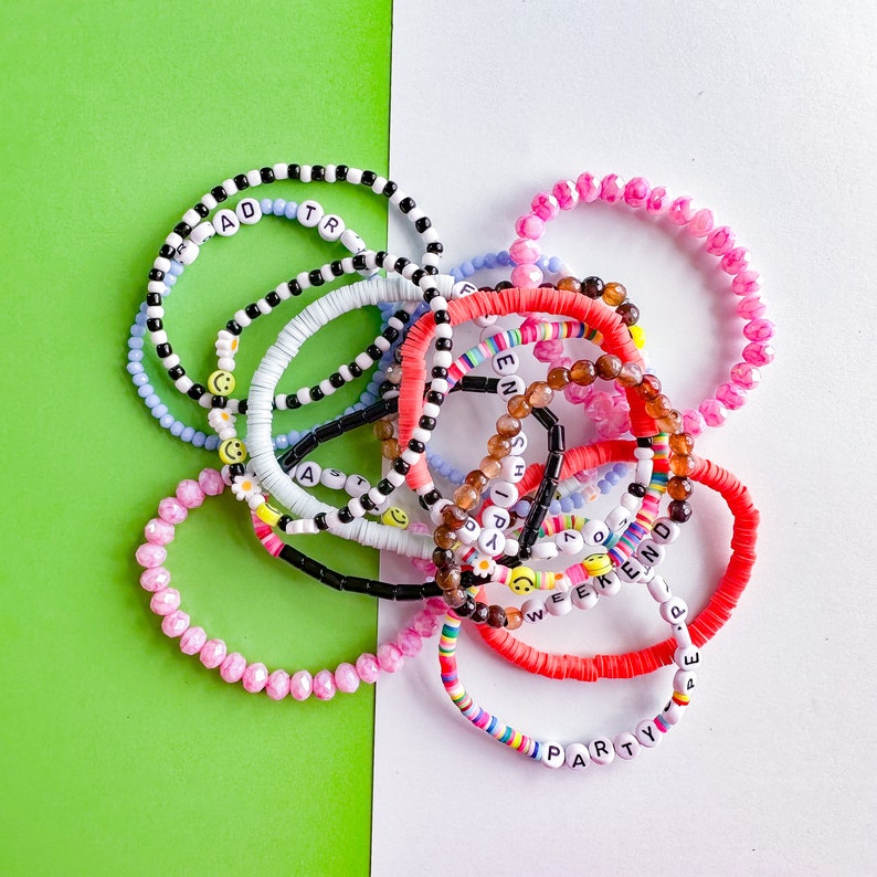 The Flower Power DIY Stretchy Bracelet Jewelry Making Bead Kit for ...