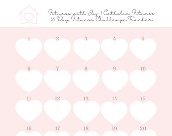 30 Day Pink Tracker - Etsy