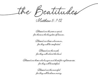 Beatitudes Catholic - Etsy