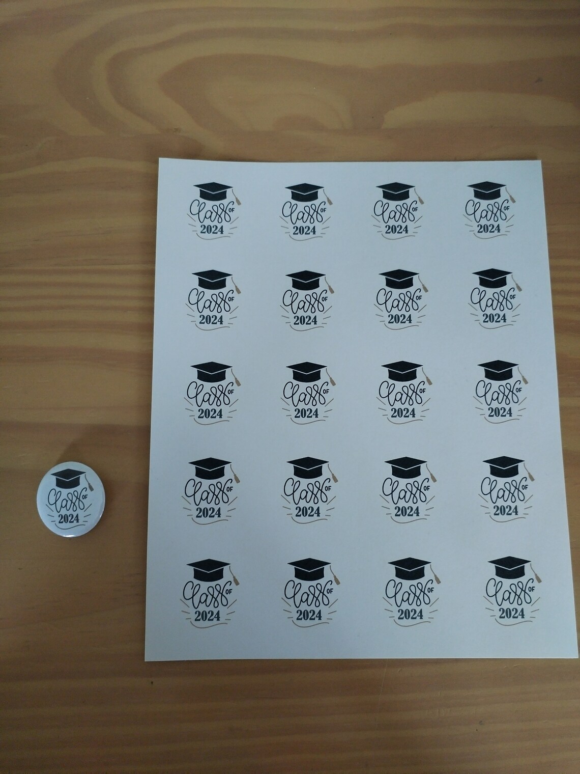 Class of 2024 Badge/badge Set/leavers 2024 Badge/graduation Badge - Etsy