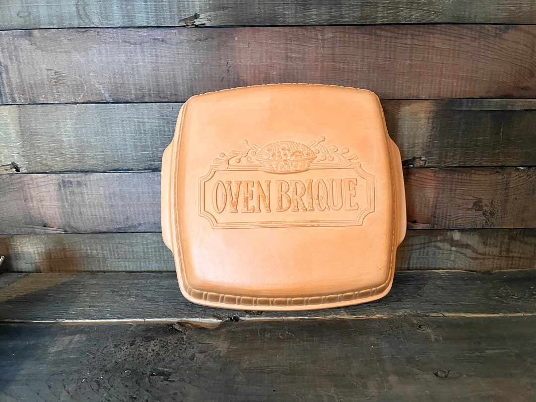 Vintage Oven Brique - Briqueware by Nordic Ware 4qt Clay Casserole Dish ...