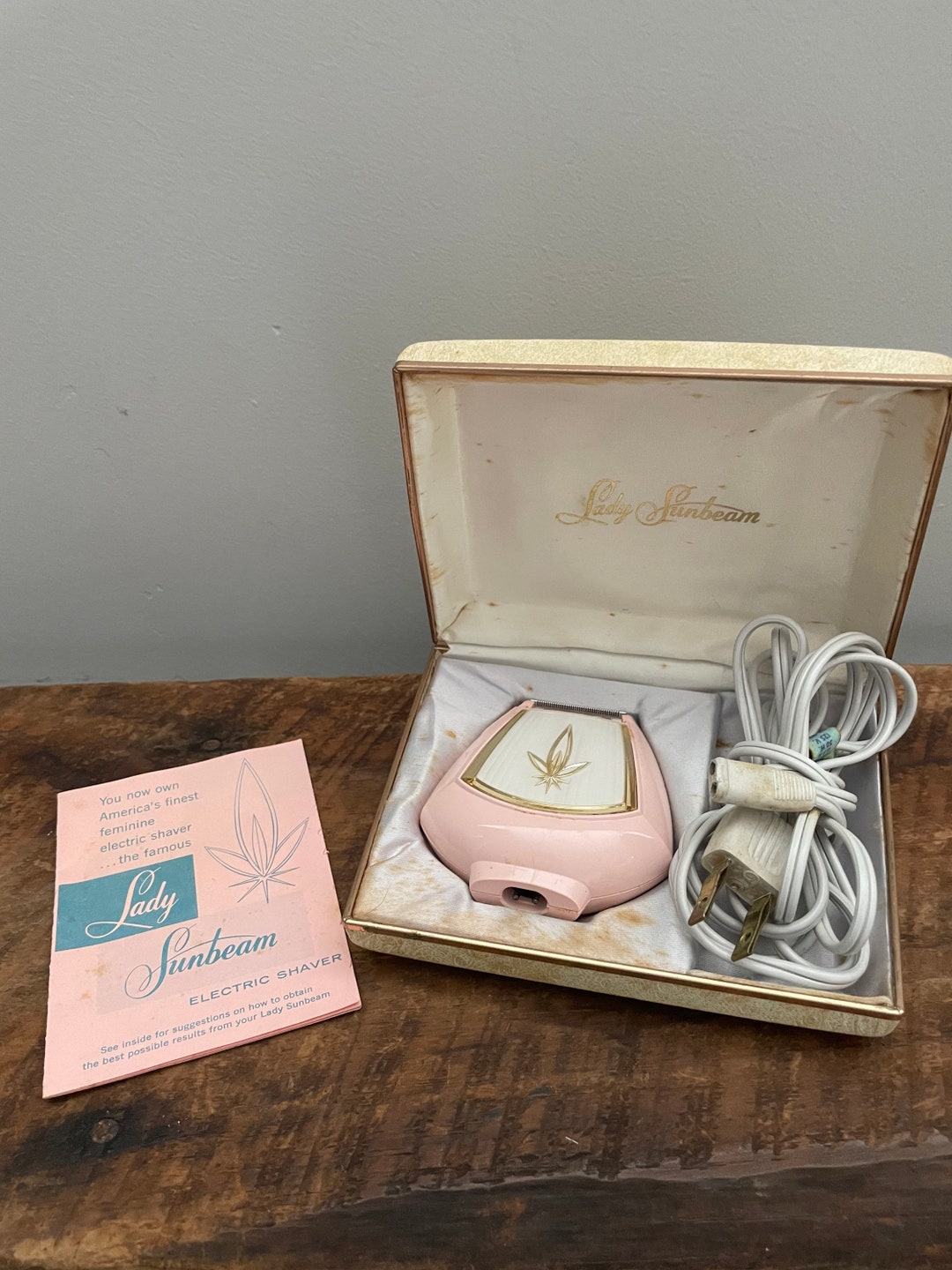 Vintage Pink Lady Sunbeam Electric Leg and Underarm Razor - Works! - Etsy