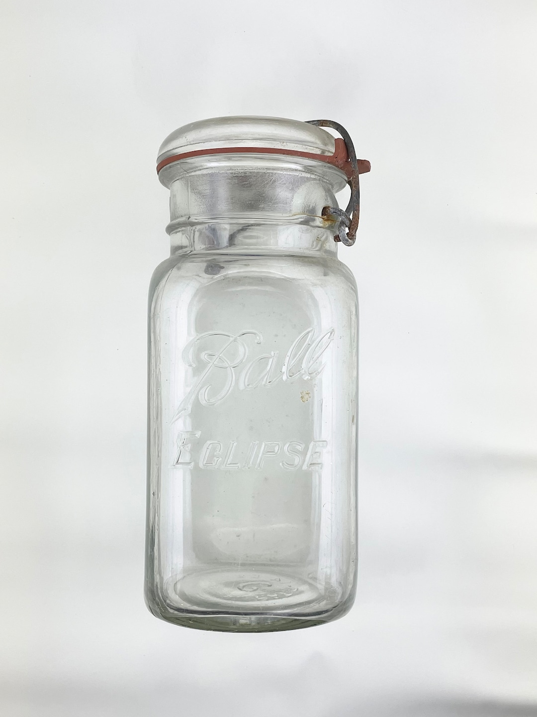 1926-29 Ball Eclipse Square Quart Jar 32oz Clear Vintage Bubble Glass - Etsy