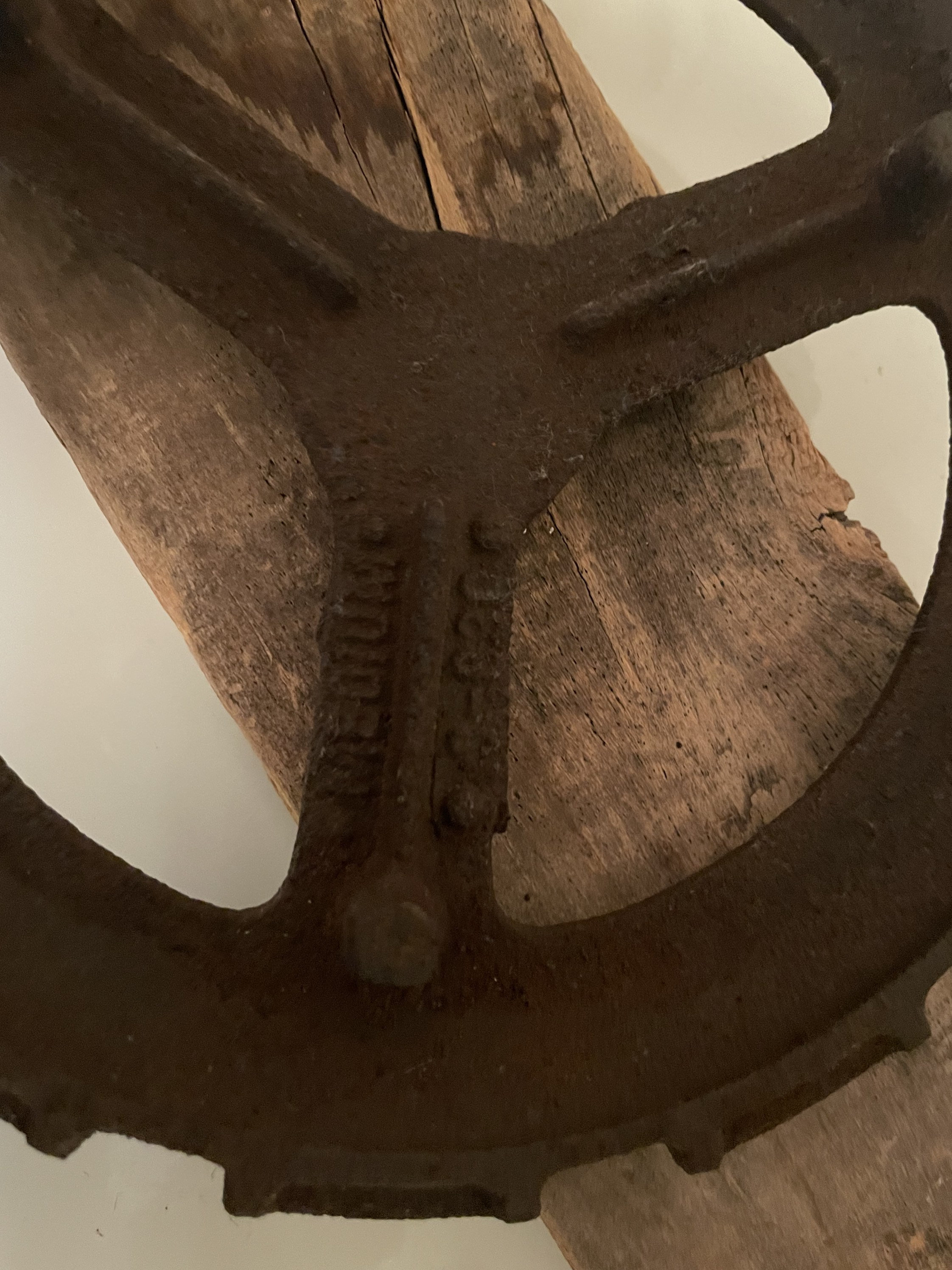 Antique Cast Iron Planter Seed Disc Retro Farm Decor Rustic Tractor ...