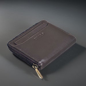 Zippered Leather Wallet for Women, With Slide Out Card Holder, RFID ...