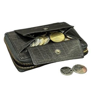 Zippered Leather Wallet for Women, With Slide Out Card Holder, RFID ...
